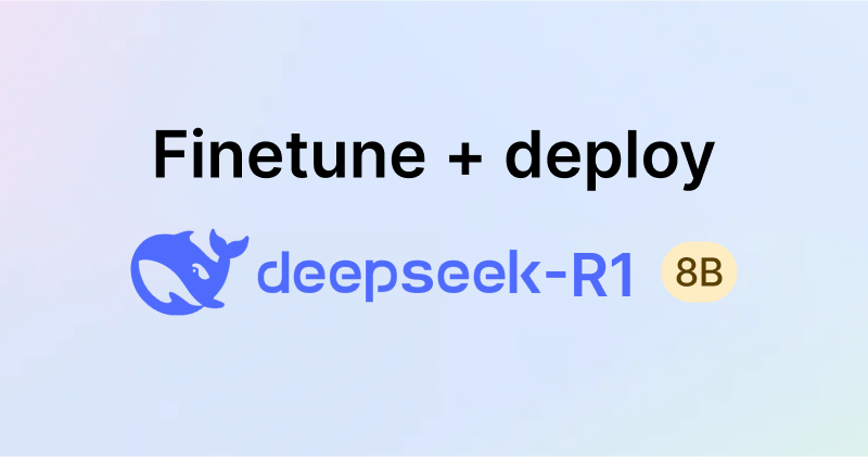 Finetune and deploy DeepSeek R1 8B distill - a Lightning API by lantiga